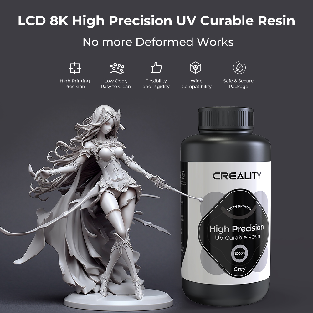 Creality 8K High Precision Resin 1000g Blue - EC 3D Printing Supplies