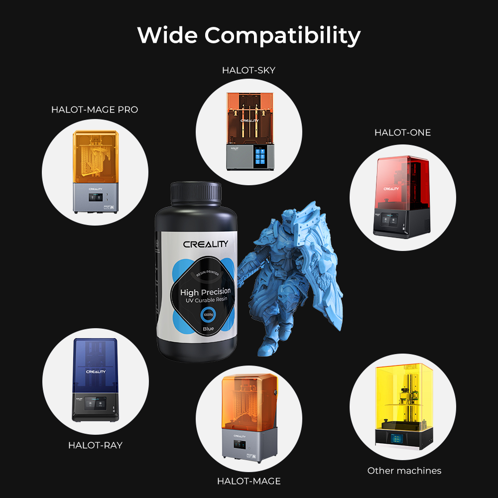 Creality 8K High Precision Resin 1000g Blue - EC 3D Printing Supplies