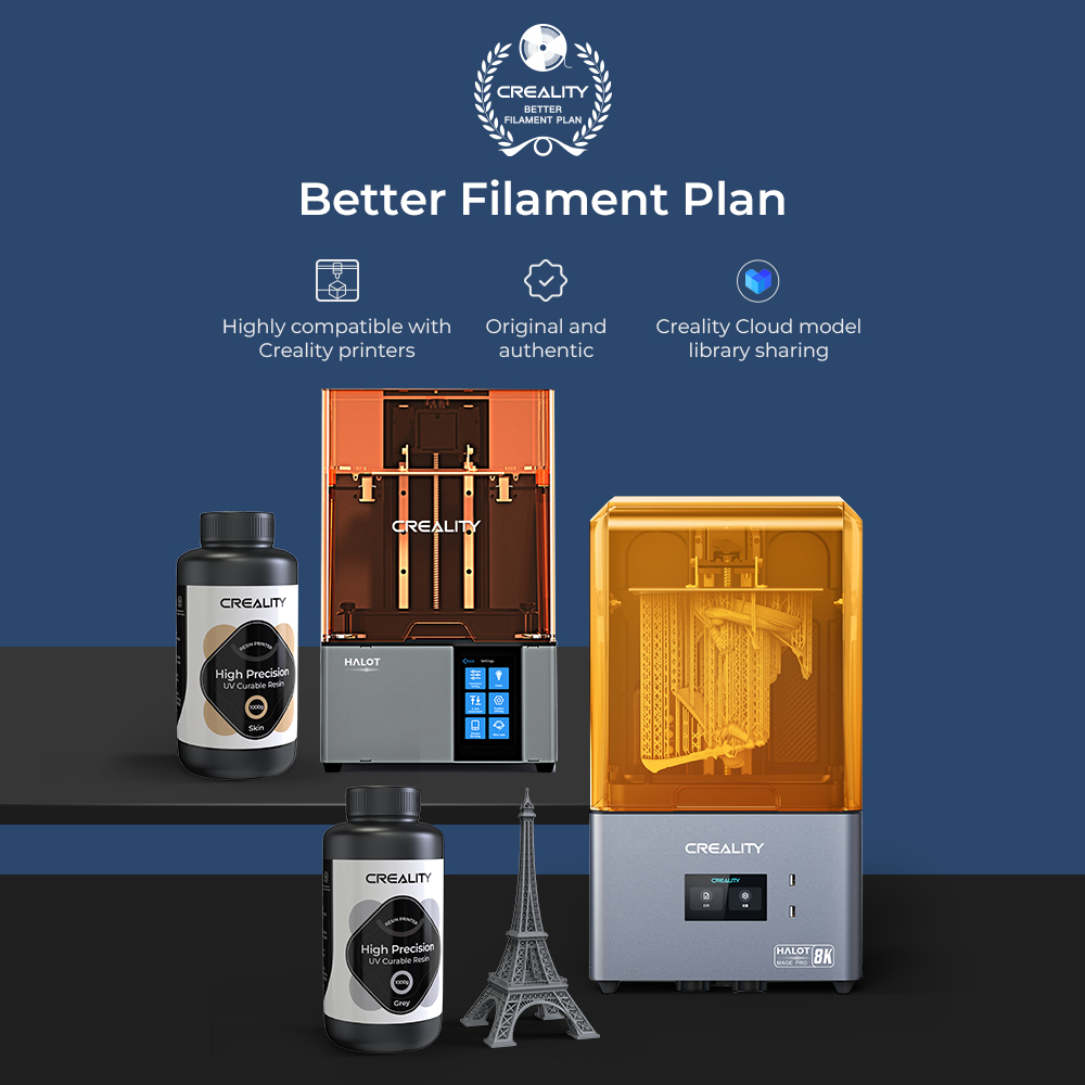 Creality 8K High Precision Resin 1000g Blue - EC 3D Printing Supplies