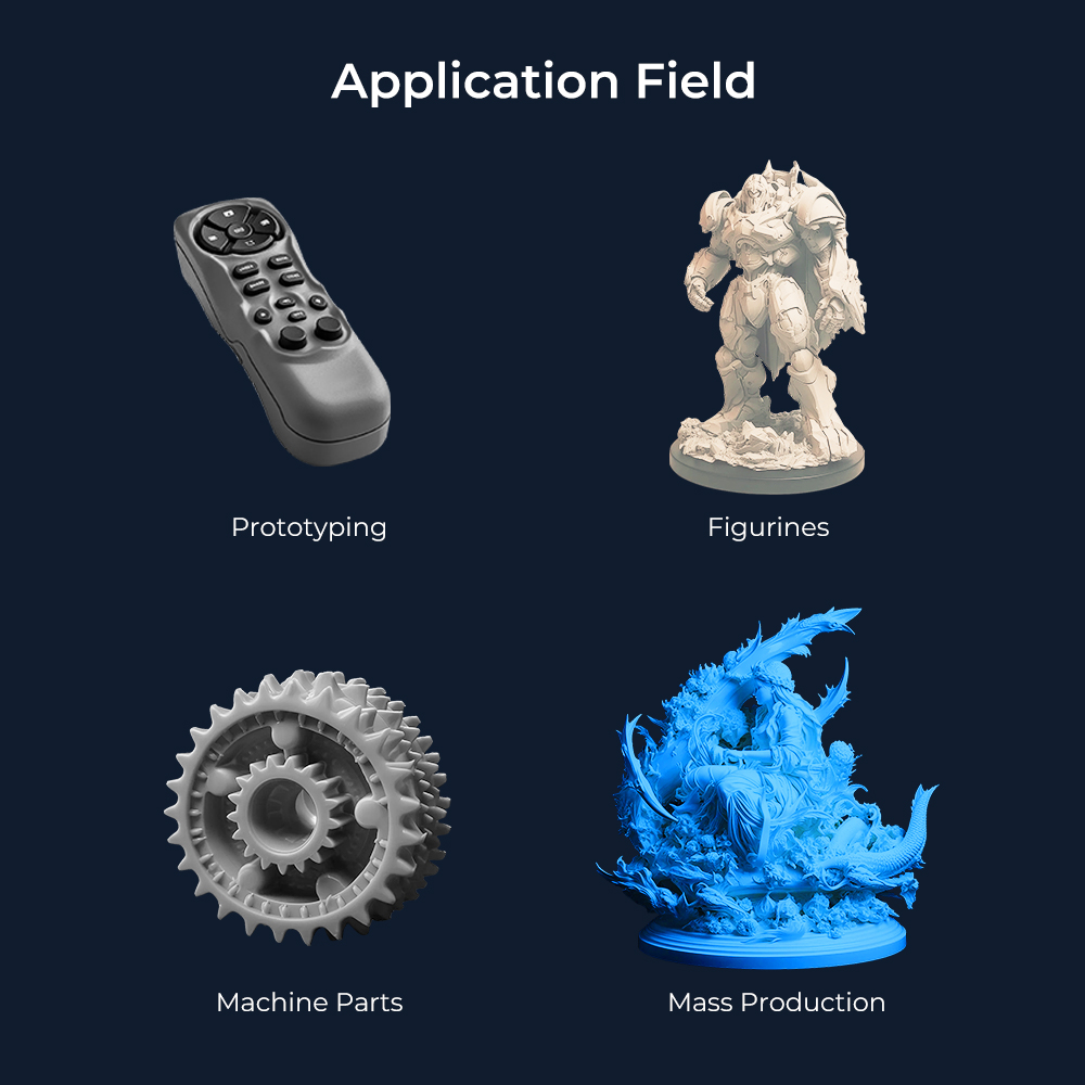 Creality 8K High Precision Resin 1000g Blue - EC 3D Printing Supplies