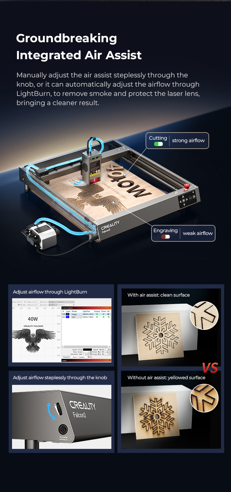 Creality CR-Laser Falcon2 40W - EC 3D Printing Supplies
