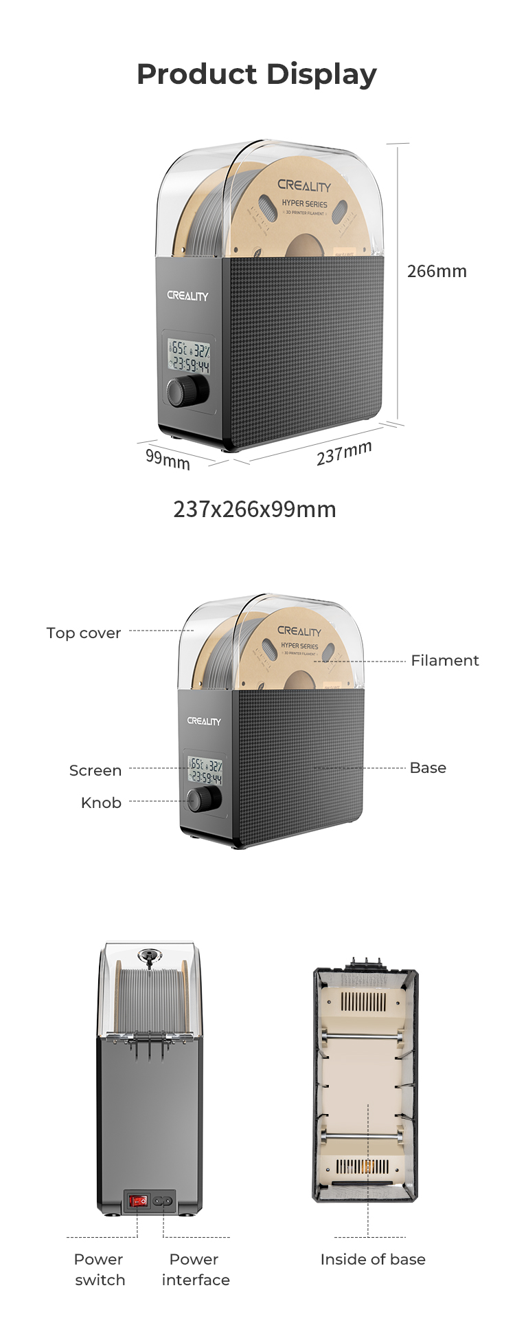 Creality Dry Box 2.0 - EC 3D Printing Supplies