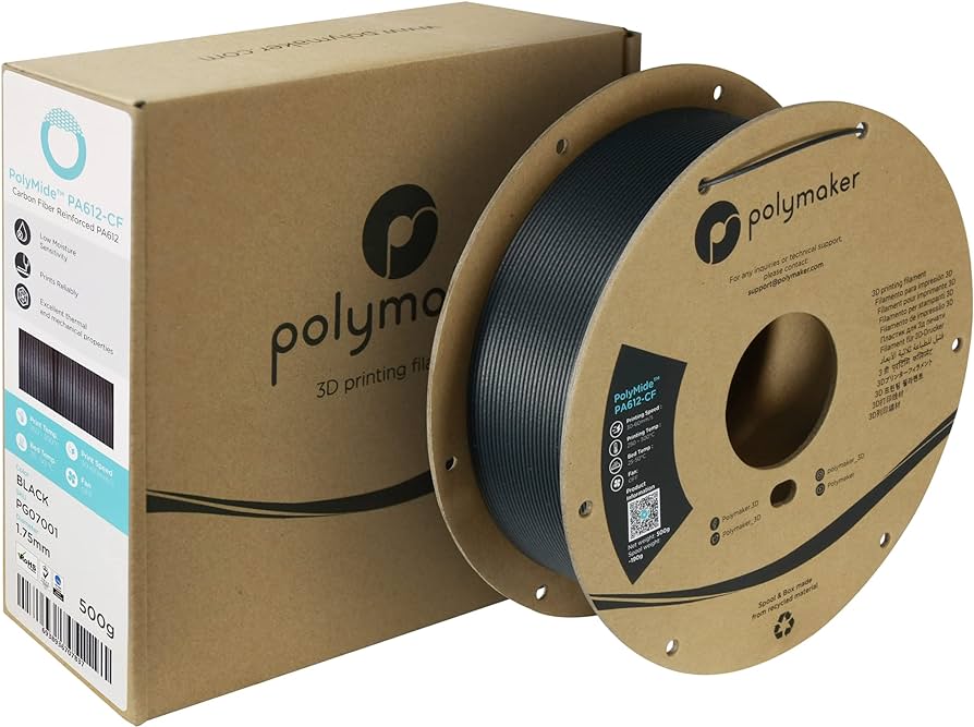 PolyMide PA612-CF 1.75mm 500g - EC 3D Printing Supplies