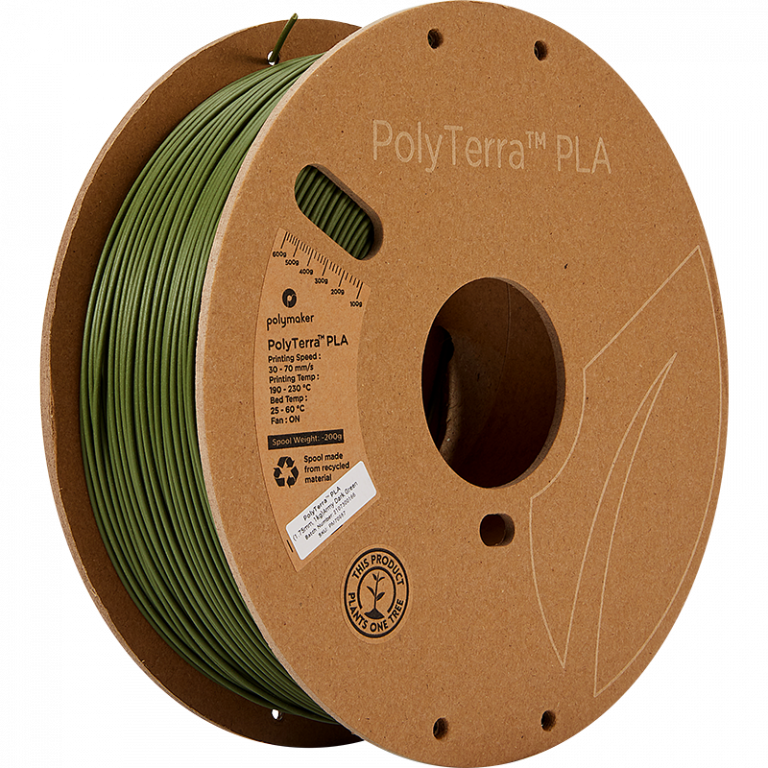 PolyTerra PLA Army 1.75mm 1kg - EC 3D Printing Supplies