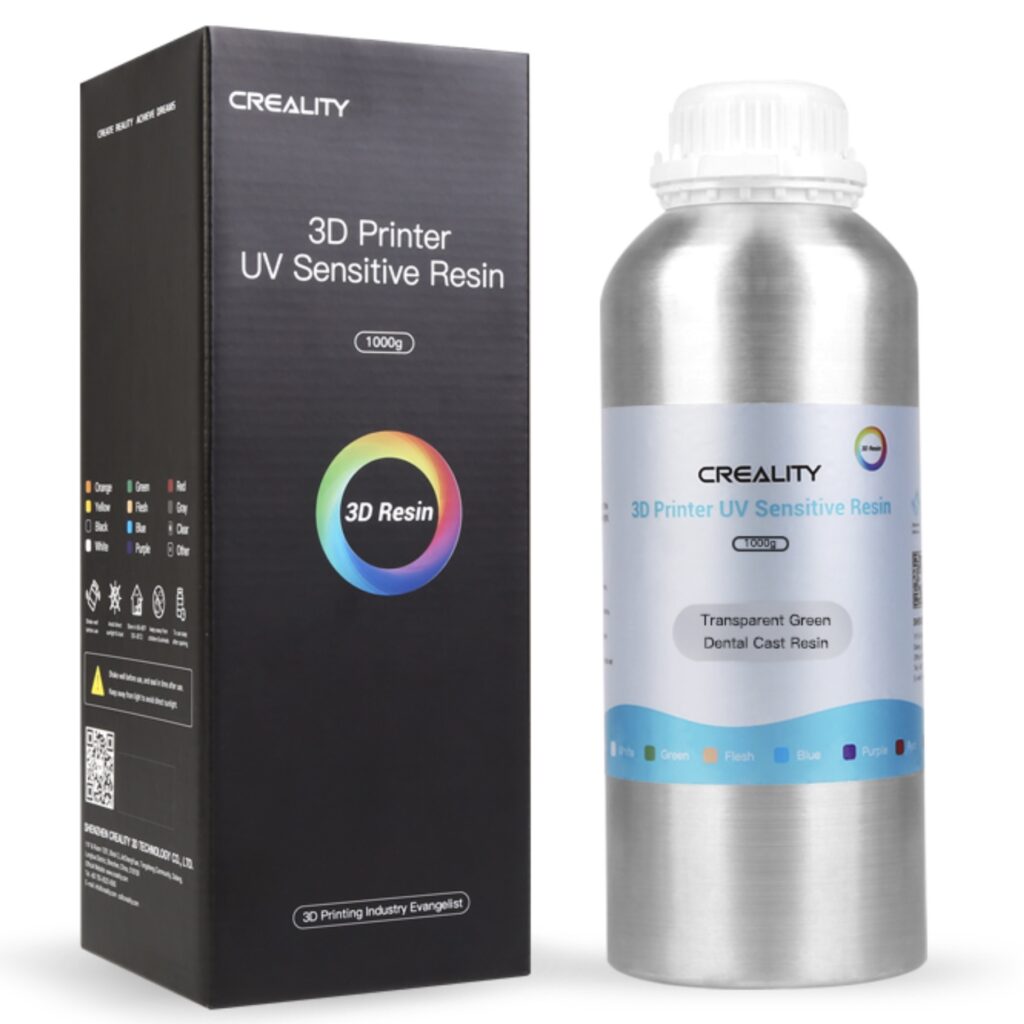 Creality LCD Dental Cast Resin 1000g - Transparent Green - EC 3D ...