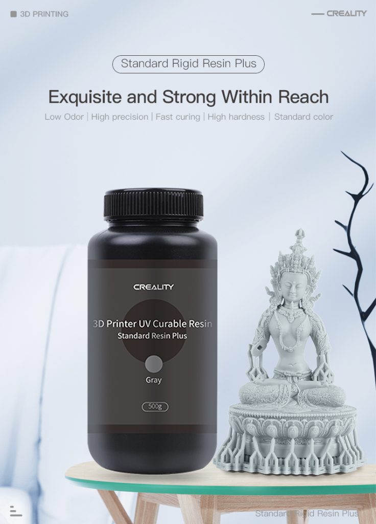 Creality Standard Resin Plus - 500g - EC 3D Printing Supplies