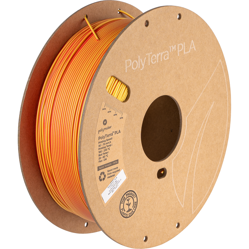 PolyTerra PLA Dual Colours 1.75mm 1kg - EC 3D Printing Supplies