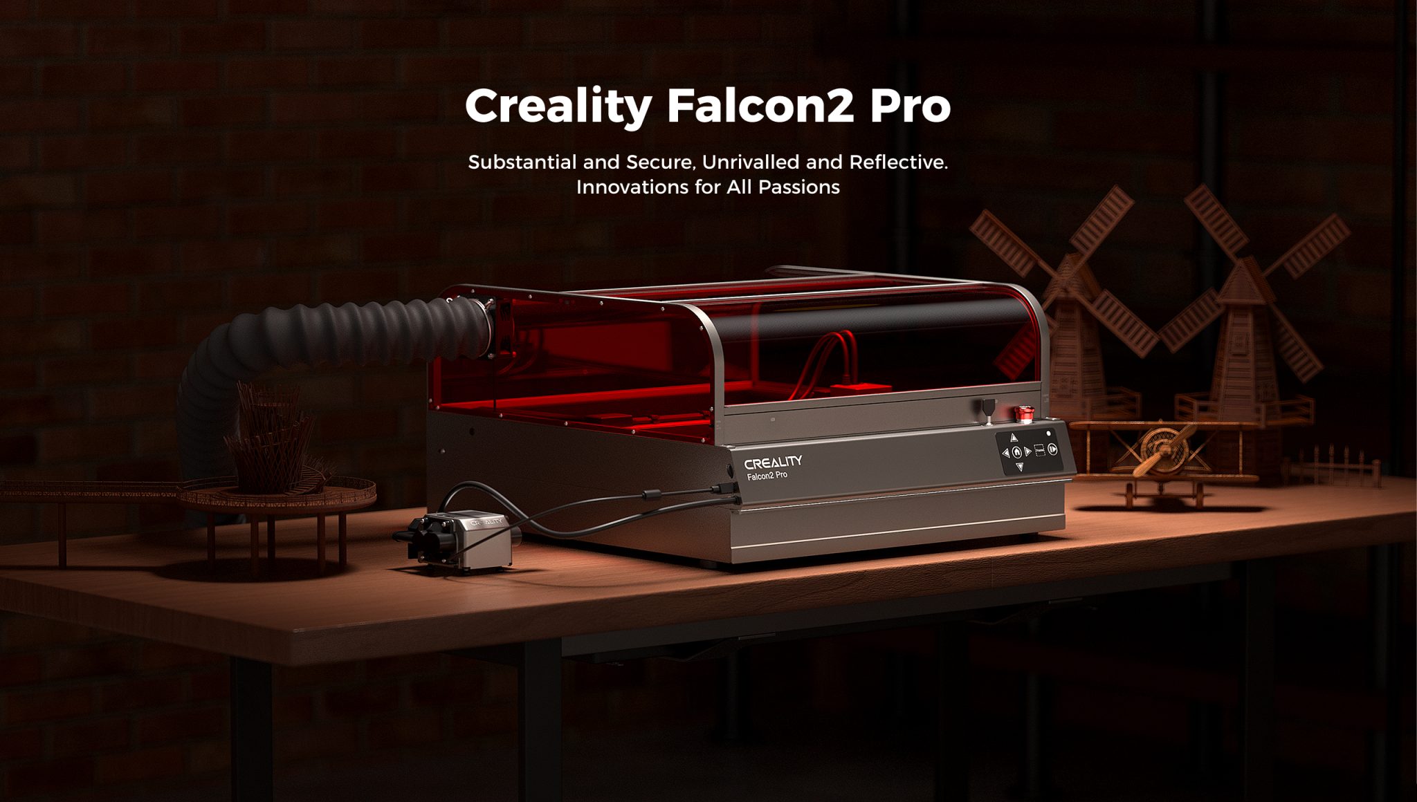 Creality CR Falcon2 22W Pro Laser Engraver with Air Assist, Enclosure ...