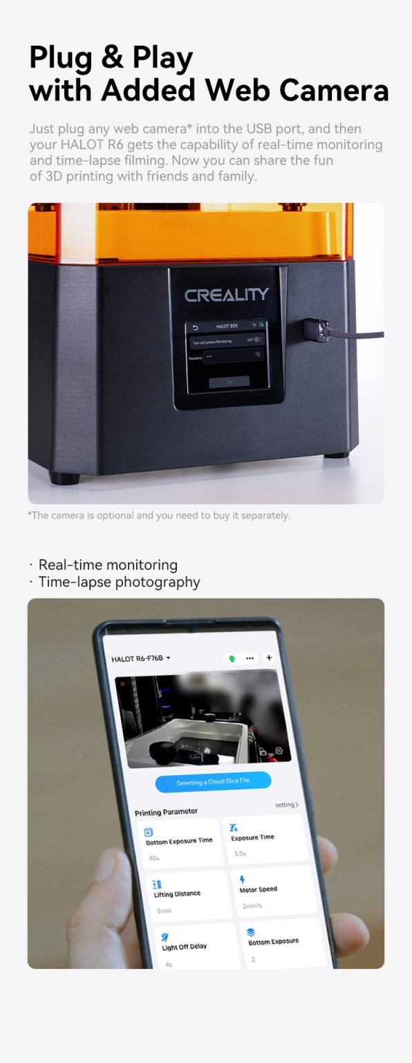 Creality Halot R6 Resin 3D Printer - EC 3D Printing Supplies