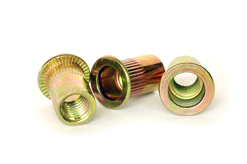 Riv Nut Large Flange ZY Ribbed - EC 3D Printing Supplies