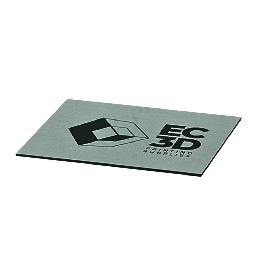 Laser Engraving Plate Black/Brushed Metal - 100 x 80mm - EC 3D Printing ...